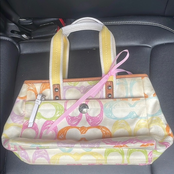 Coach | Bags | Coach Colorful Tote Bag | Poshmark